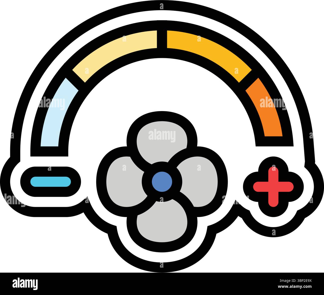 adjustable speed settings color icon vector illustration Stock Vector ...