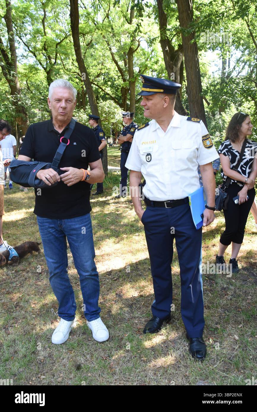 Dieter Reiter Oberbuergermeister Thomas Hampel, Polizeipraesident Muenchen 05.07.2025 Eroeffnung ...