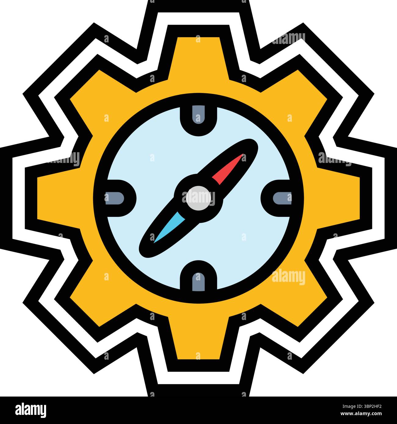 intuitive setup color icon vector illustration Stock Vector Image & Art ...