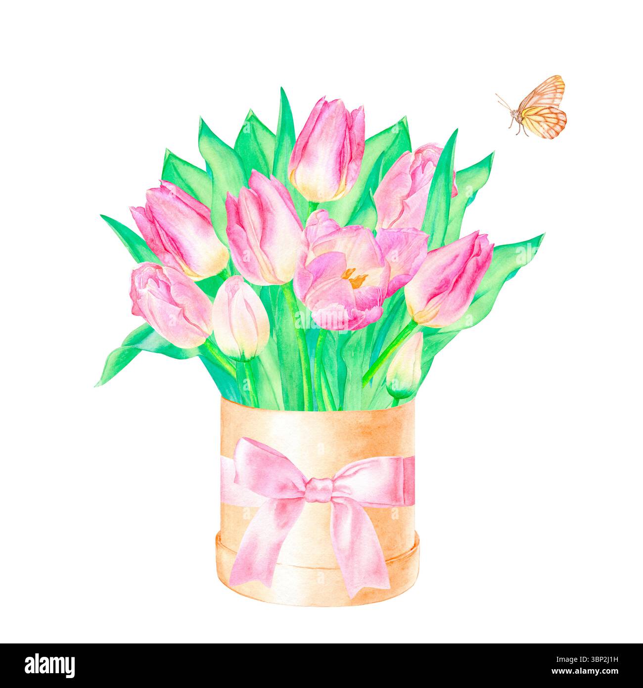 Bouquet ribbon in hand Cut Out Stock Images & Pictures - Alamy