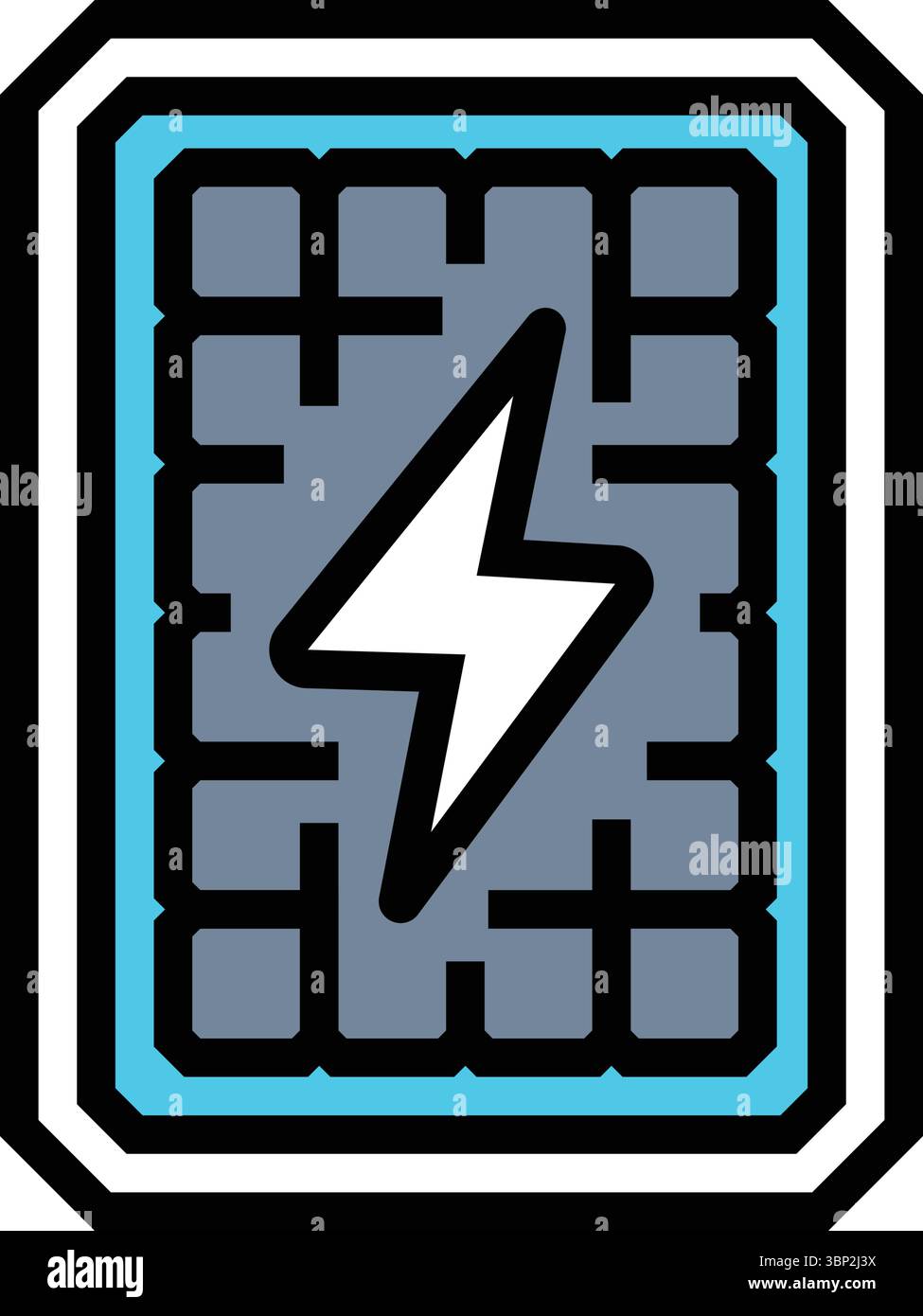 solar powered color icon vector illustration Stock Vector Image & Art ...