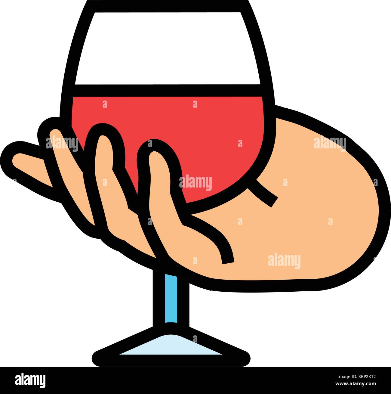 alcohol consumption color icon vector illustration Stock Vector Image ...