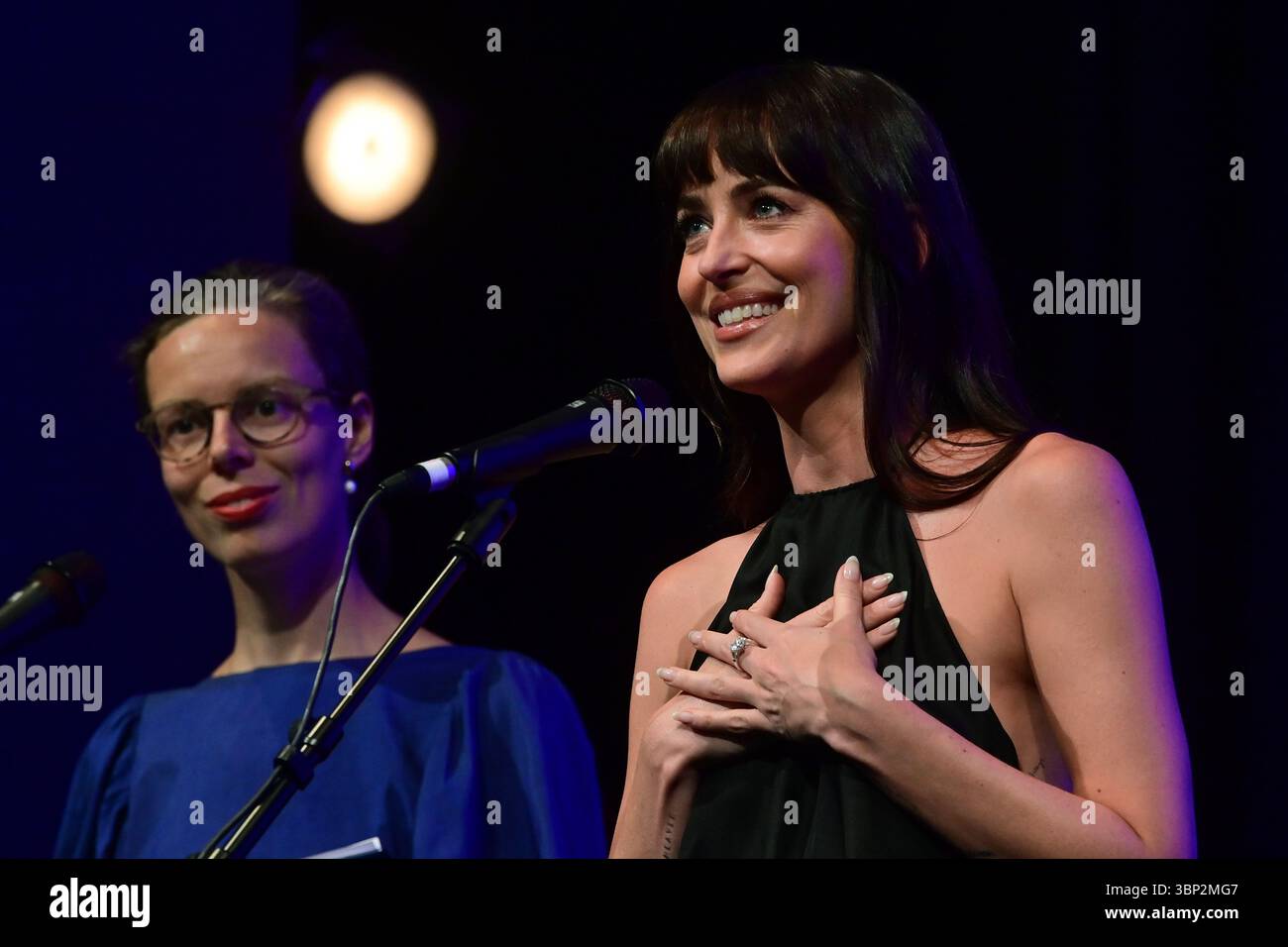 American actress Dakota Johnson arrives to Karlovy Vary International Film Festival in Karlovy ...