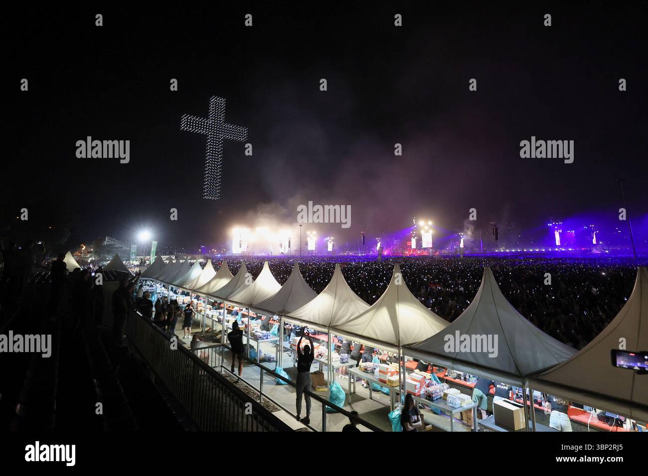 Thousands attend a concert by Marko Perkovic, the right-wing singer ...