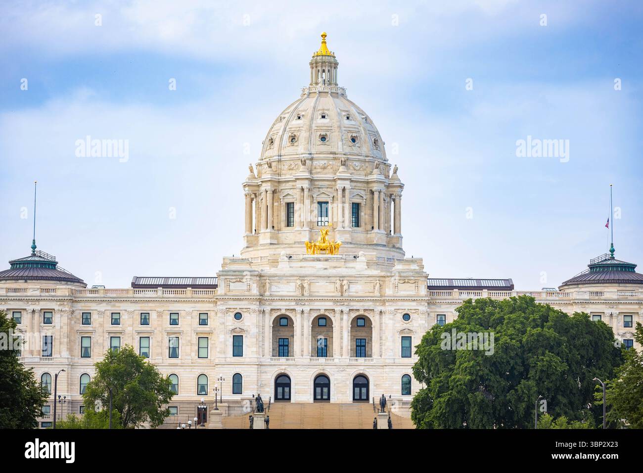 A scenic view of the majestic Minnesota State Capitol building in St ...