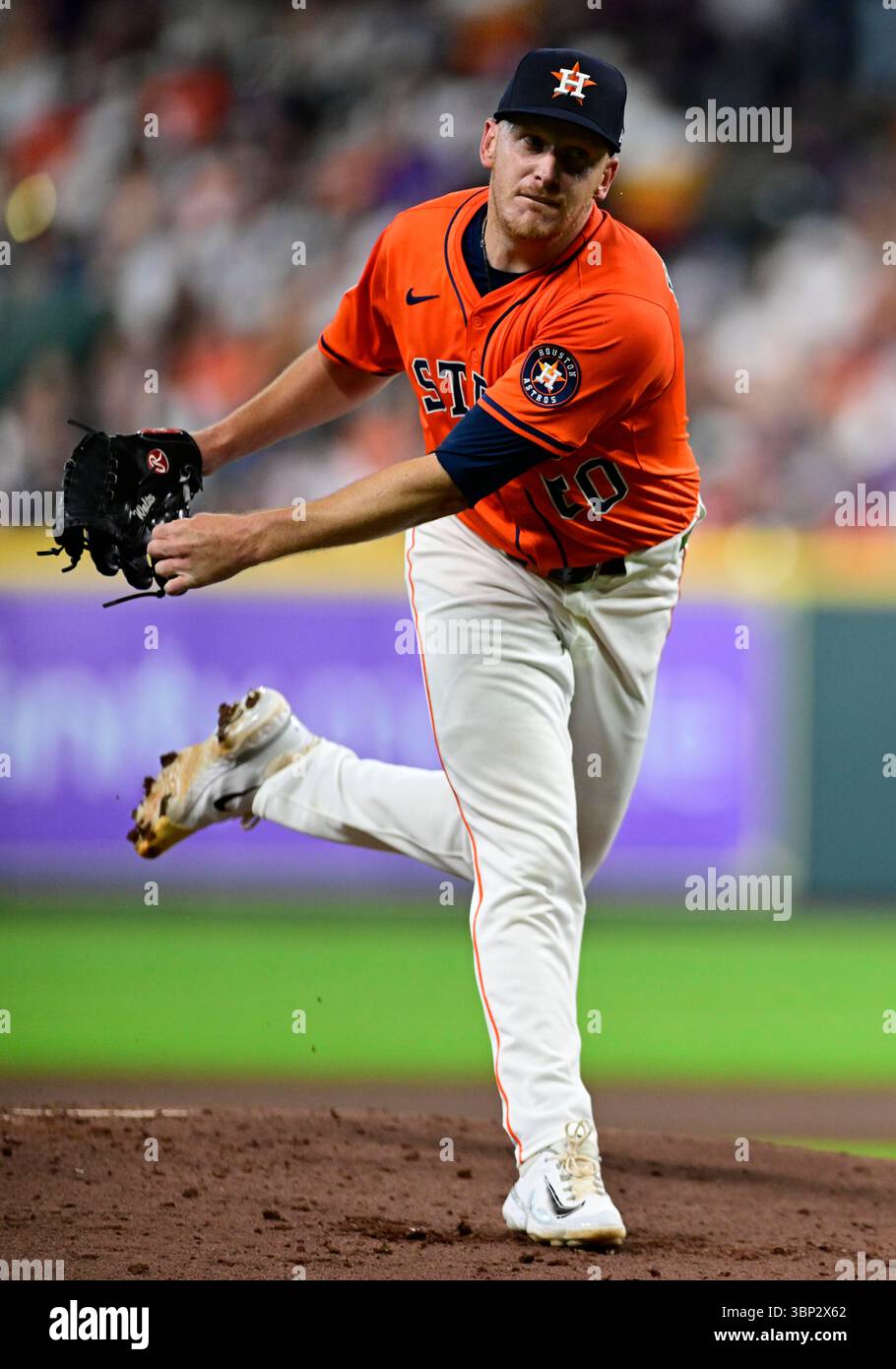 June 27, 2025: Houston Astros starting pitcher Brandon Walter (60) in ...
