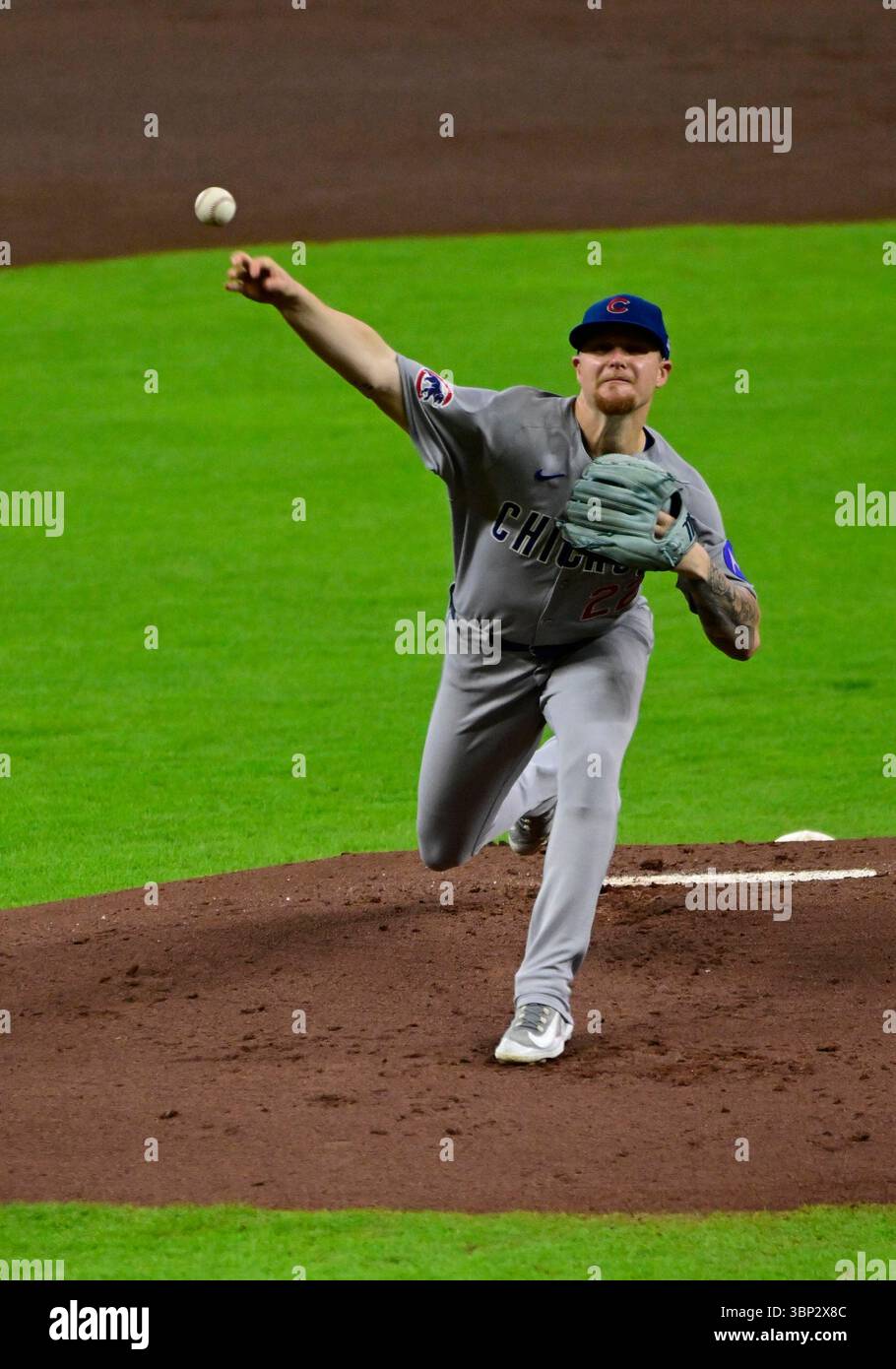 June 27, 2025: Chicago Cubs starting pitcher Cade Horton (22) in the ...