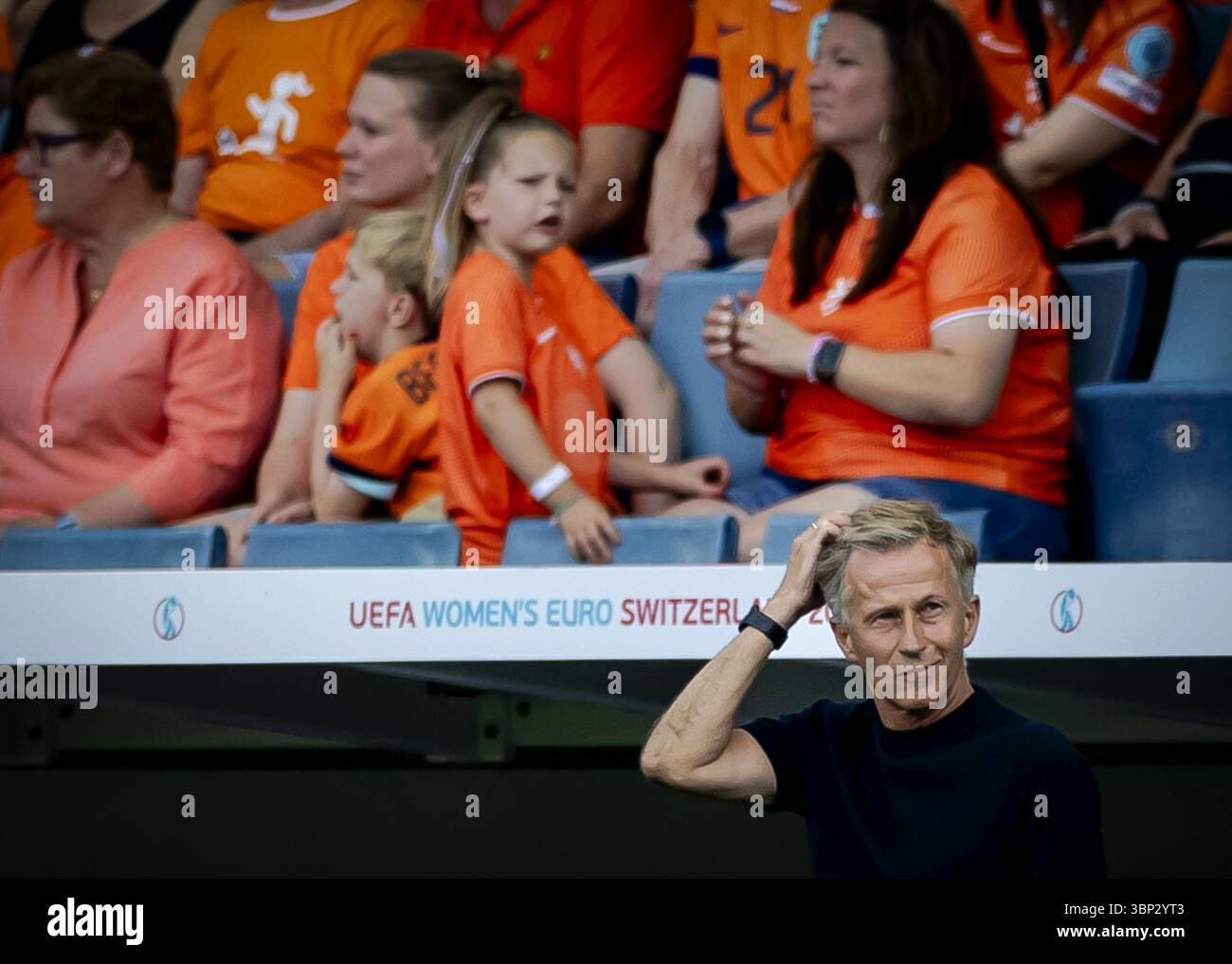 LUZERN- Holland coach Andries Jonker during the European Championship ...