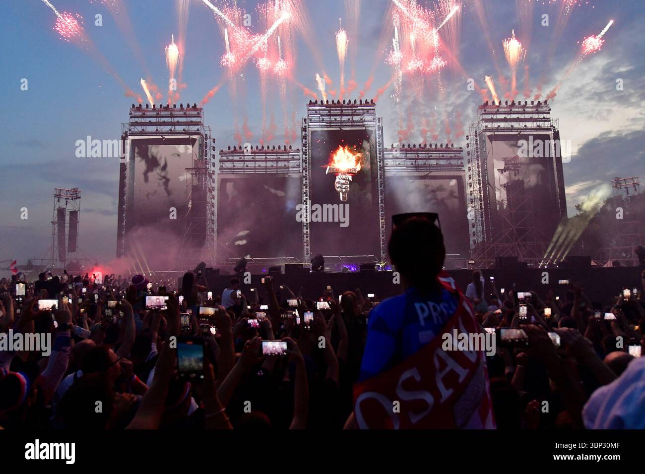 Croatia, Zagreb, 050725. A historic concert by Marko Perkovic Thompson ...