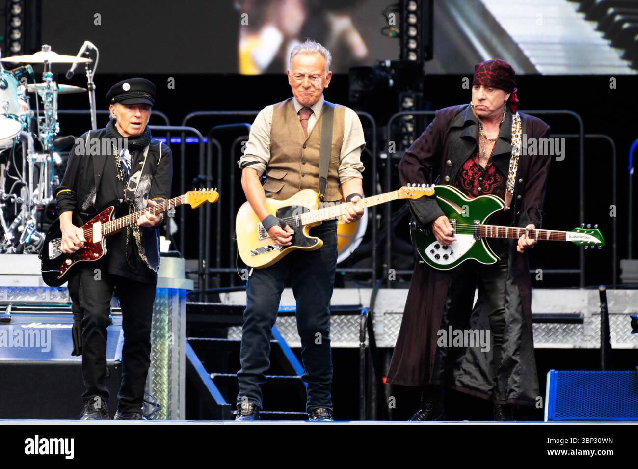 Bruce Springsteen and the E-Street Band performing at Anfield, the home ...
