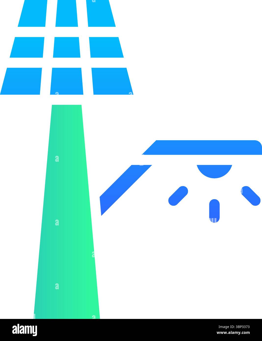 Solar powered street light Stock Vector Images - Alamy