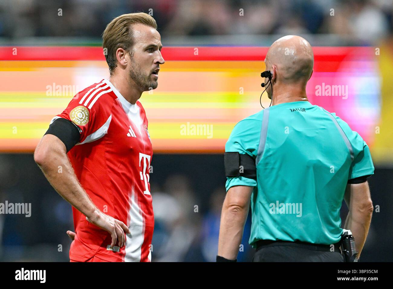 ATLANTA, GA – JULY 05: Bayern Munich forward Harry Kane (9) talks with ...