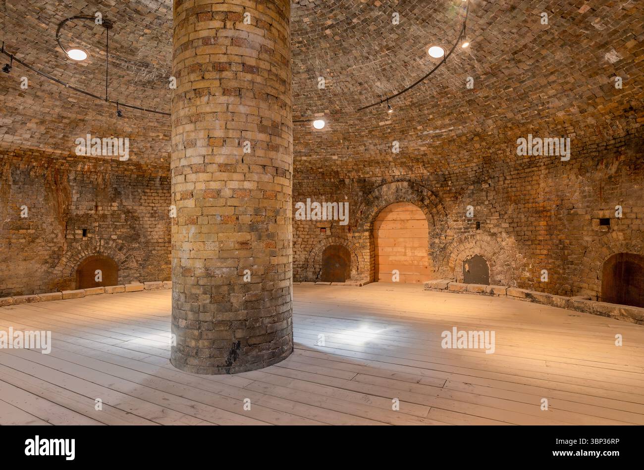 Interior of an old abandoned beehive kiln used to fire pottery Stock ...