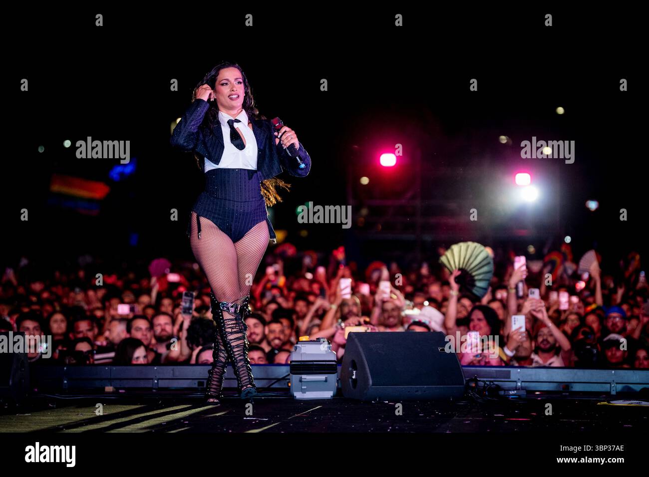 Chanel performs on the Plaza de España stage of MADO 2025 (Madrid ...