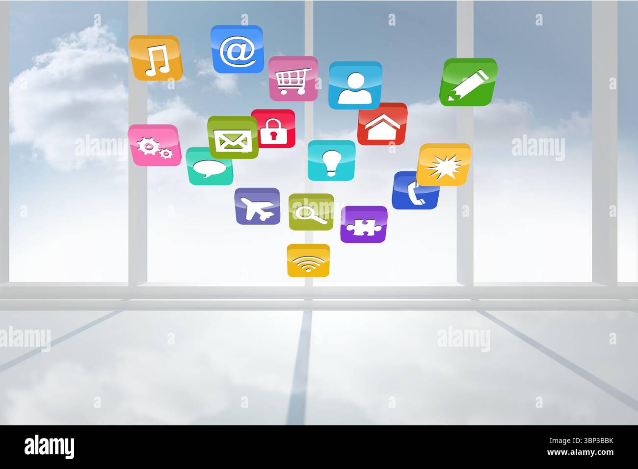 Computing application icons Stock Photo - Alamy