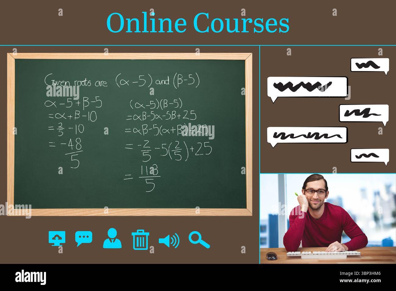 Online learning system web hi-res stock photography and images - Alamy