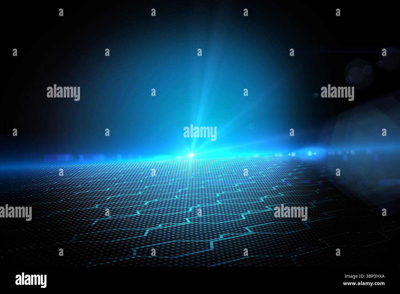 Hexagon pattern on technical background Stock Photo - Alamy
