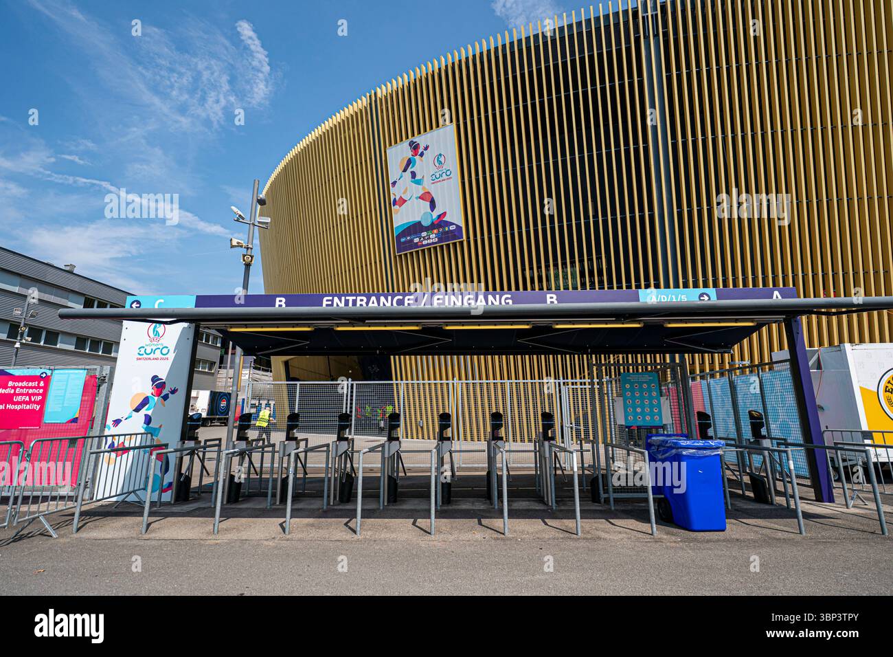 Lucerne, Switzerland, July 5th 2025 Entrance to stadium during the UEFA ...