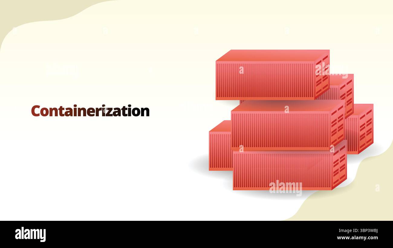 Shipping containers and movement Stock Vector Images - Alamy