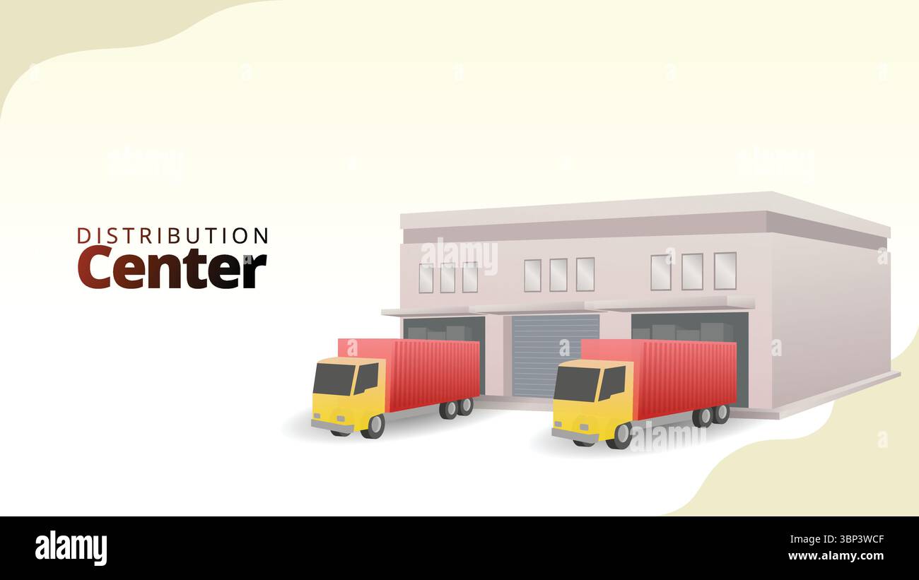 Logistics warehouse center loading Stock Vector Images - Alamy