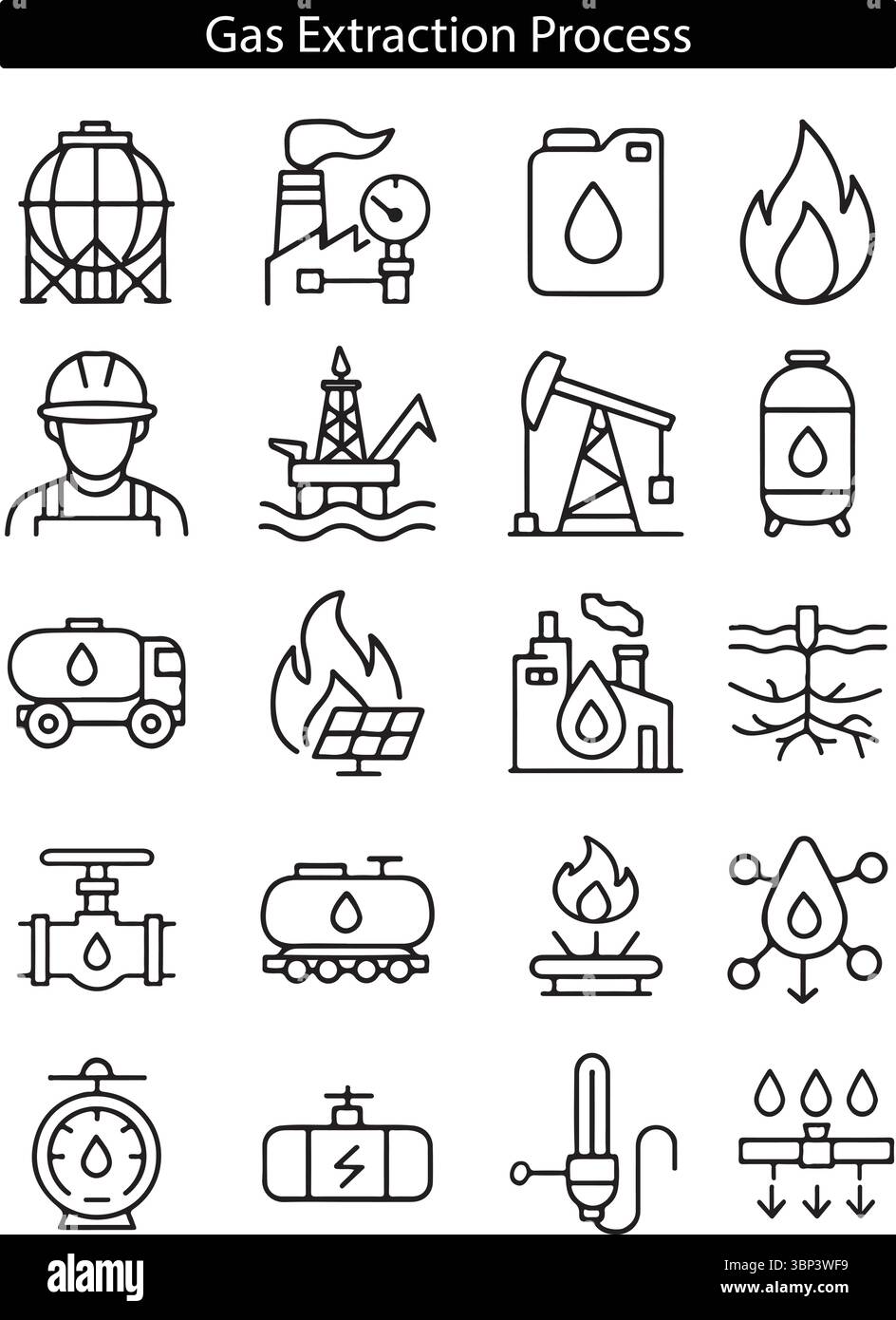 Petrol process Black and White Stock Photos & Images - Alamy