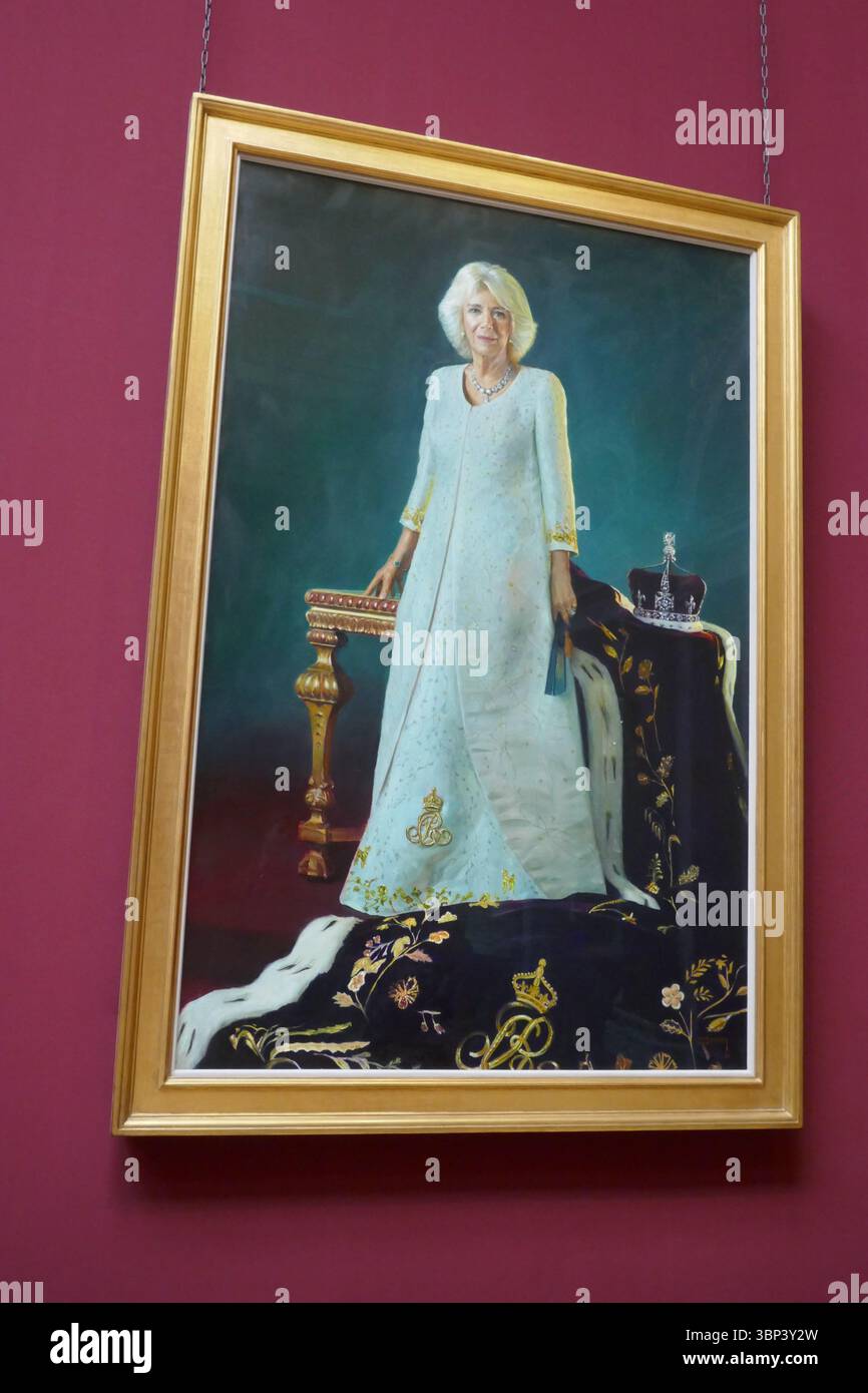 London, England 3rd June 2025 The Coronation State Portrait of Queen ...