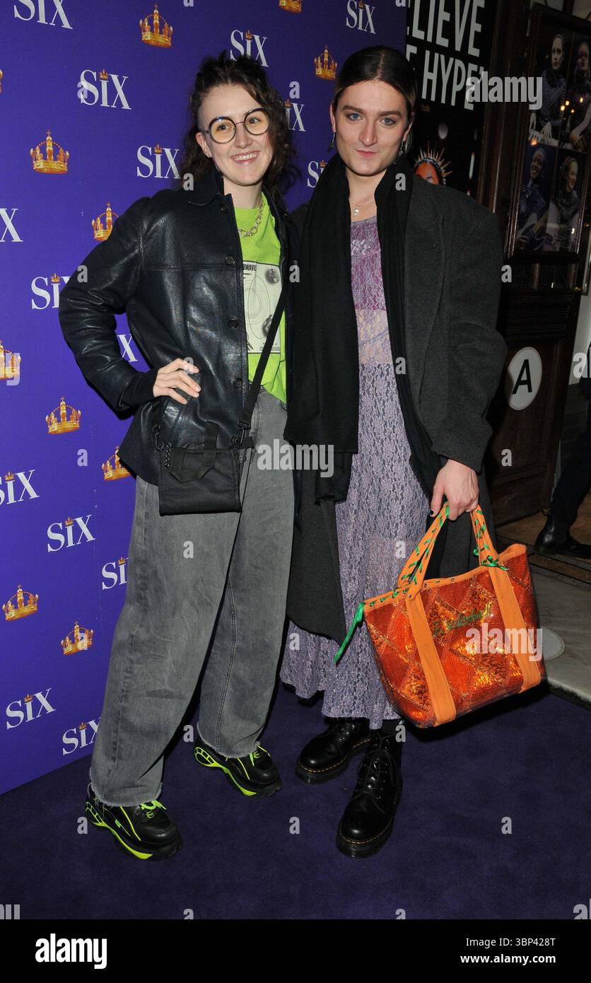 Lucy Moss and Toby Marlow at the "SIX The Musical" press night ...