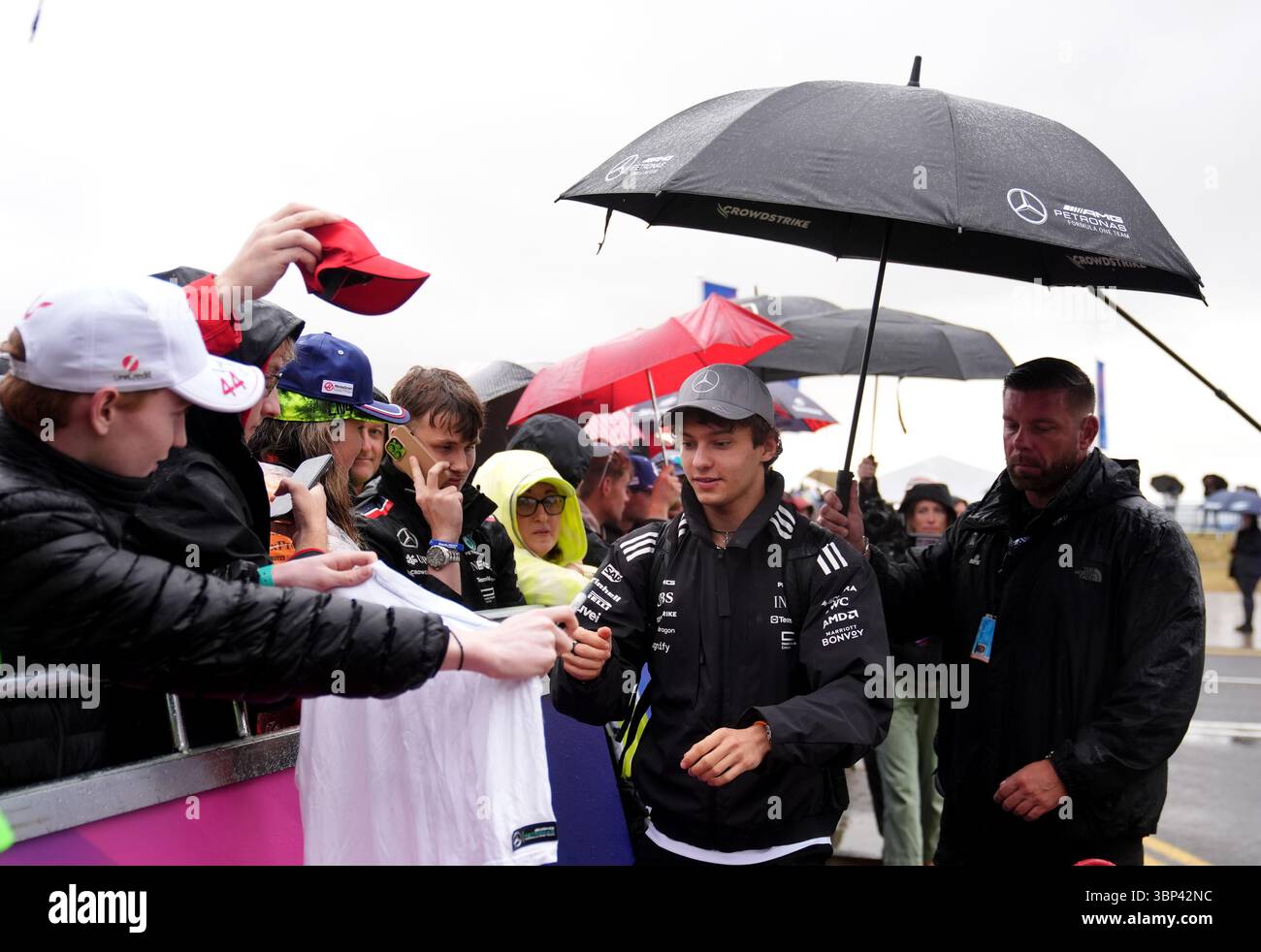 Mercedes driver Andrea Kimi Antonelli ahead of the British Grand Prix ...