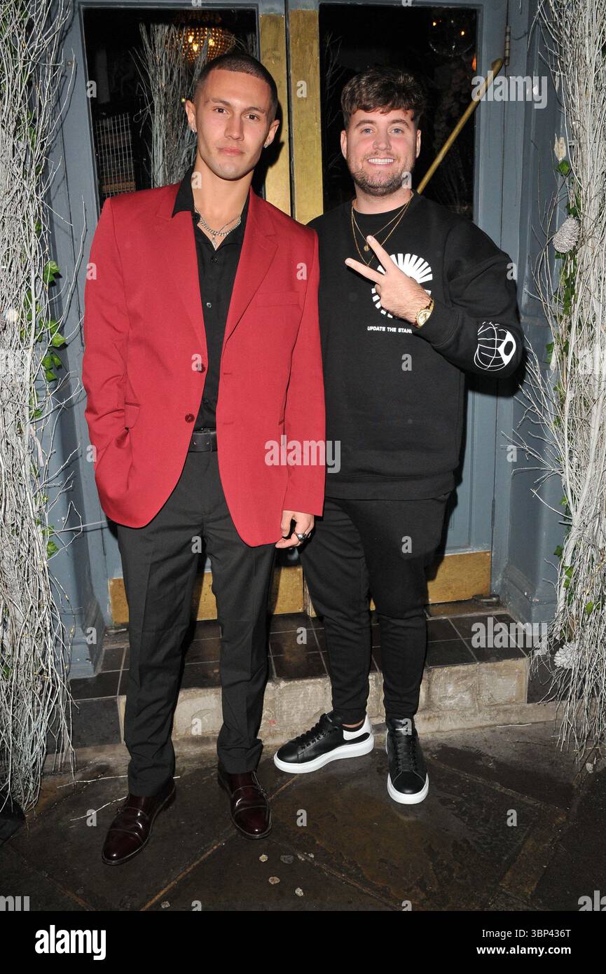 Ethan Aveiro and Richard Sales at the "Kavos Weekender" reality TV show ...