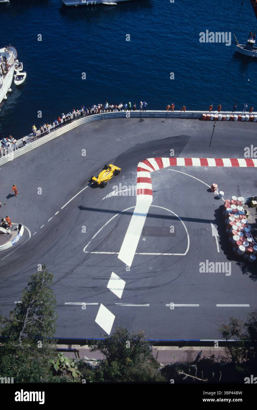 Ayrton Senna At the Nouvelle Chicane from above GP Monaco 1987 The 1987 Monaco Grand Prix took ...