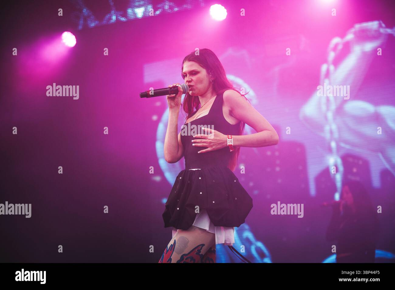 Roskilde, Denmark. 04th, Juli 2025. The German rapper Ikkimel performs ...