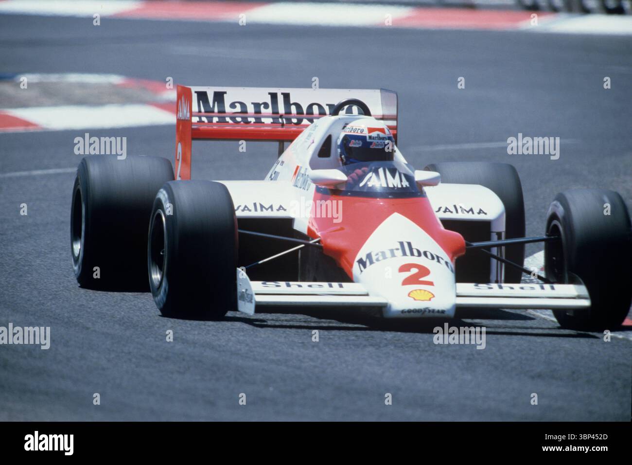 Alain Prost at the French Grand Prix 1985 at Circuit Paul Recard, at Le ...