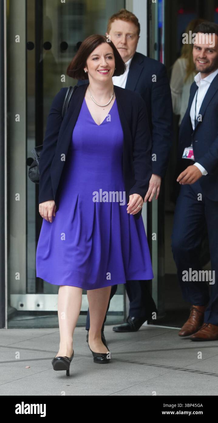 Education Secretary Bridget Phillipson leaves BBC Broadcasting House in ...