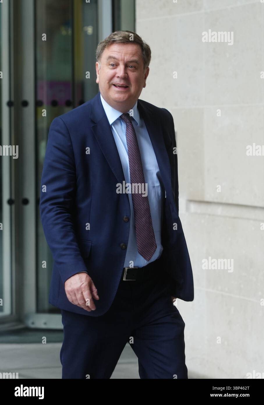 Shadow chancellor Mel Stride leaves BBC Broadcasting House in London ...