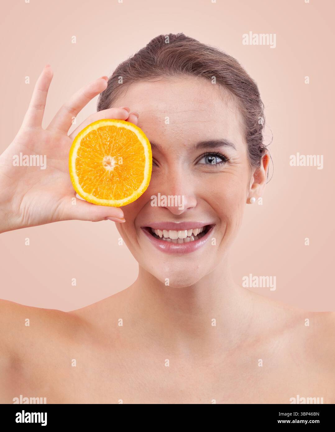 Young smiling woman pimples hi-res stock photography and images - Alamy