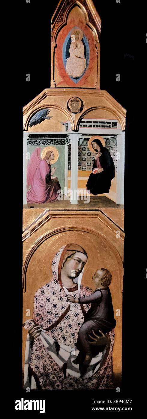 A section of the Tarlati Polyptych, a complex altarpiece by the Italian ...