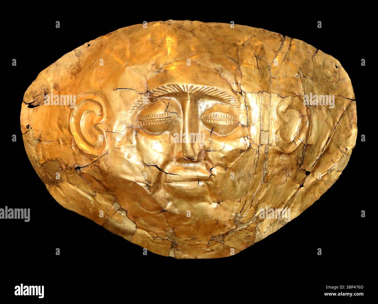Discovered in 1876 by heinrich schliemann in shaft iv of hi-res stock ...