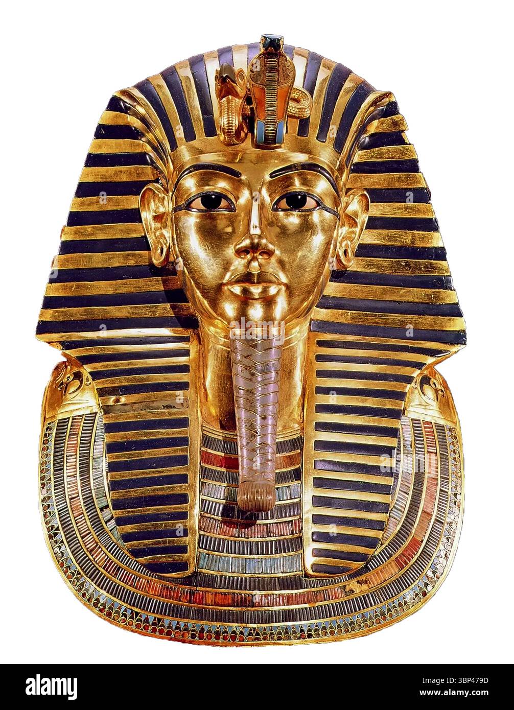 Gold death mask from the tomb of Tutankhamun (reigned c.?1332?1323 BCE ...