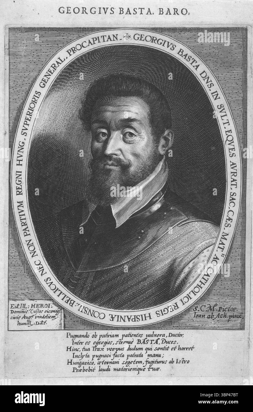 A portrait of Georg Count of Basta, Count of Huszt, (1550 ? 1607) an ...