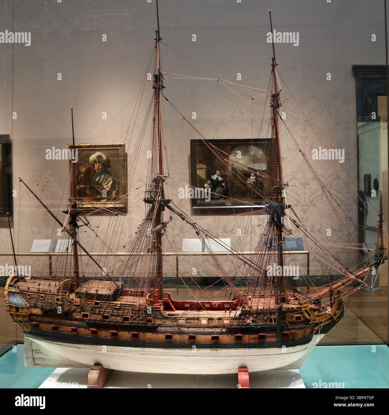 Model of the Dutch East India Company ship 'Valkenisse'. During the ...