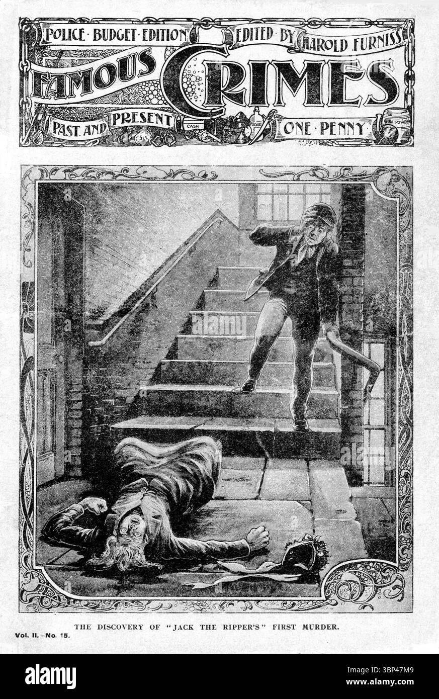 An engraving fromFamous Crimes, Past and Present, dramatically ...