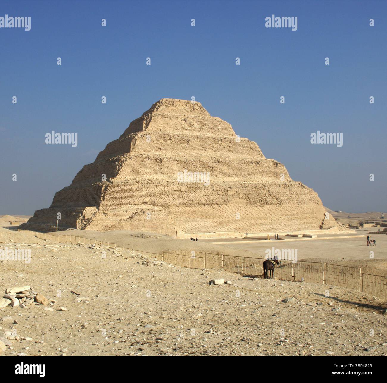 A photograph of the Step Pyramid of Djoser, at Saqqara, Egypt, the ...