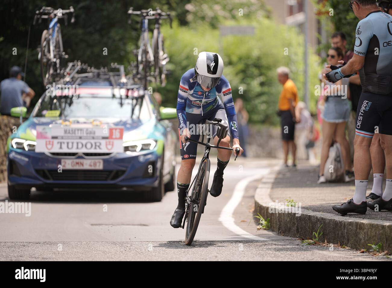 Bergamo, Italia. 06th July, 2025. MASETTI Gaia during the 1st stage of ...