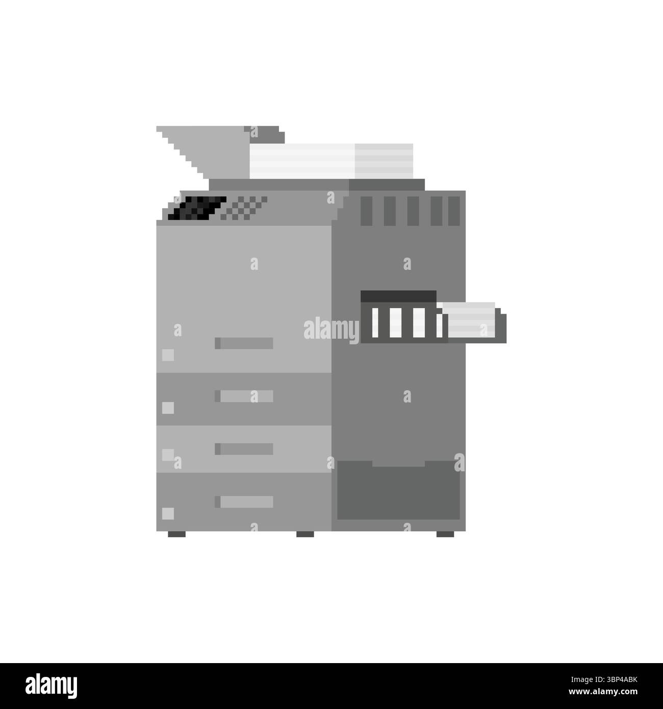 Copier pixel art. 8 bit Large copier office machine symbol Stock Vector ...