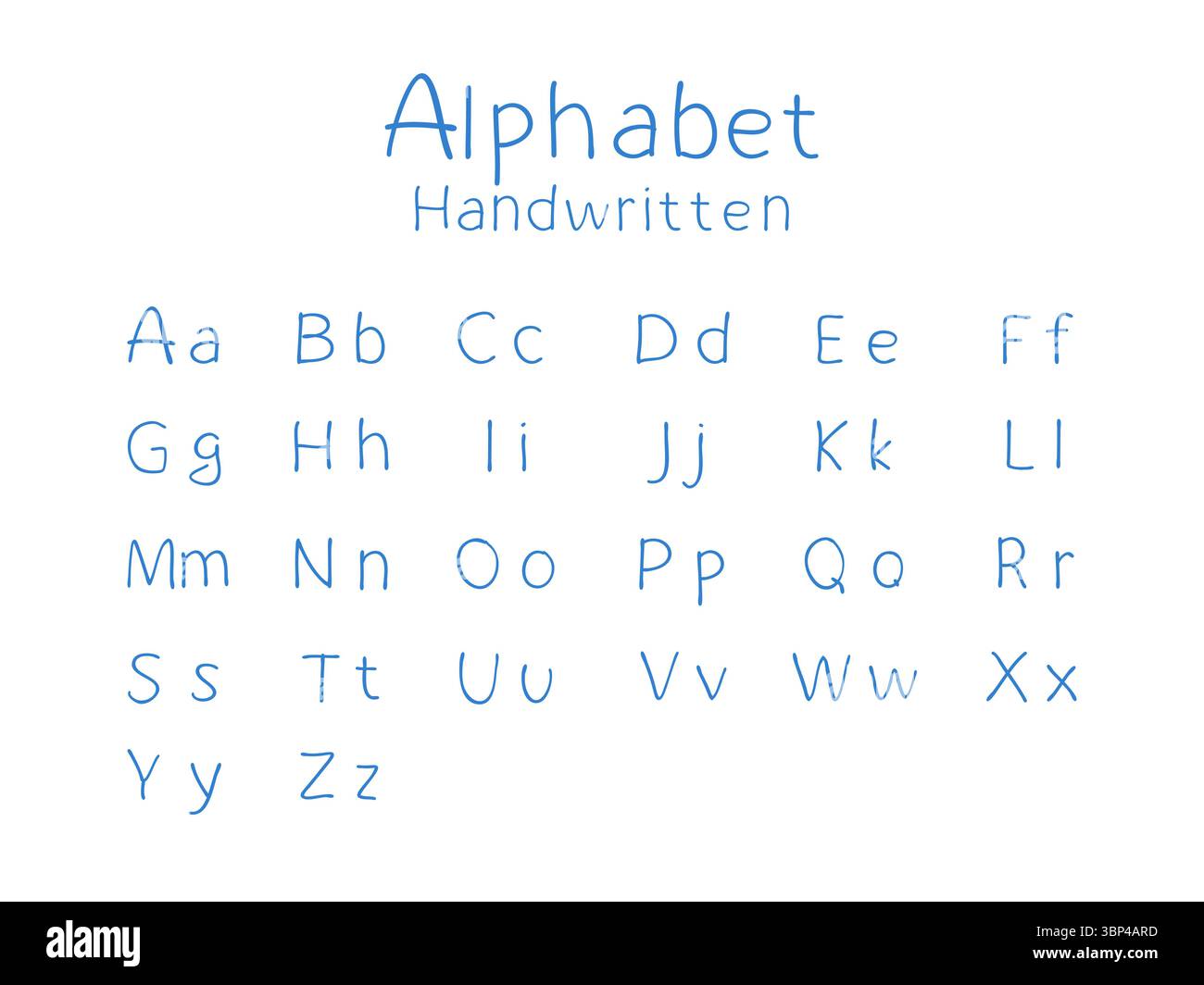 Handwritten by child Cut Out Stock Images & Pictures - Alamy