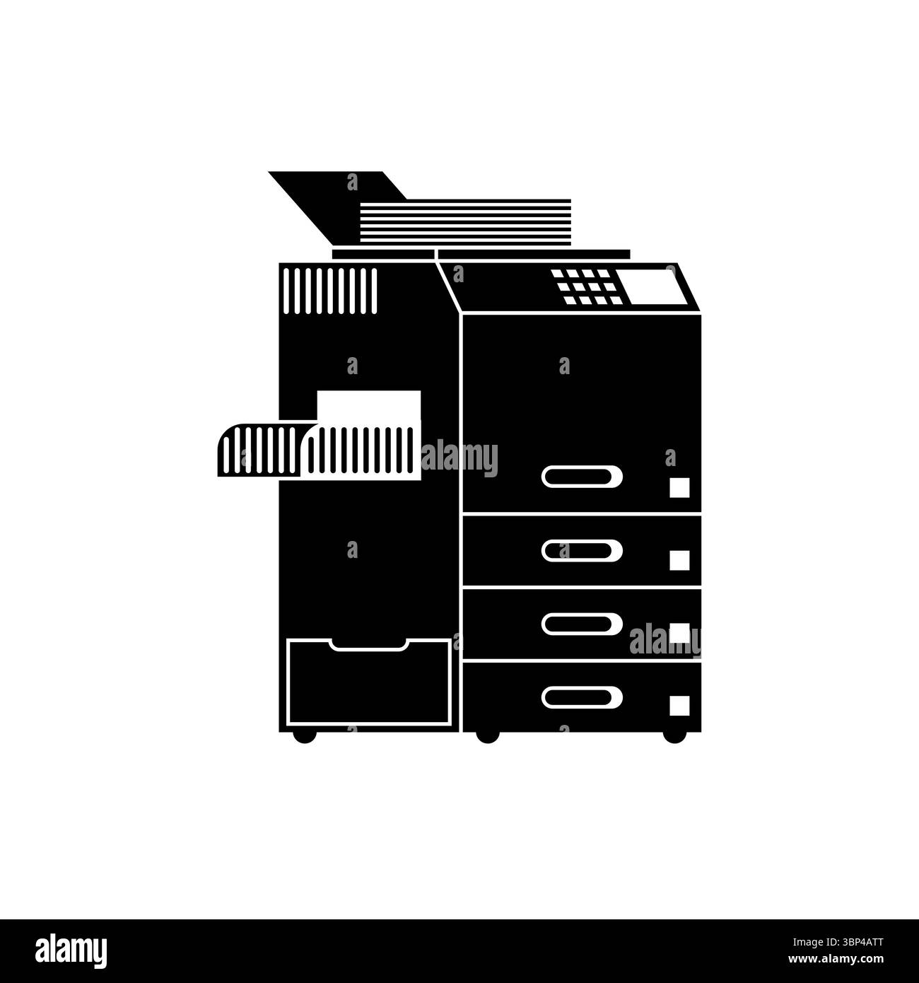 Large office copier icon Cut Out Stock Images & Pictures - Alamy