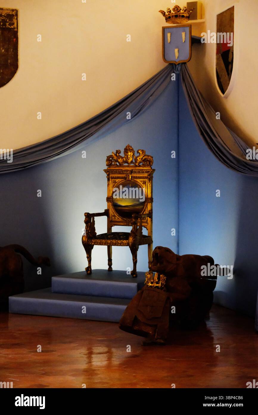 Pubol, Spain. 06th July, 2025. Illustration of the Gala Dali Castle ...