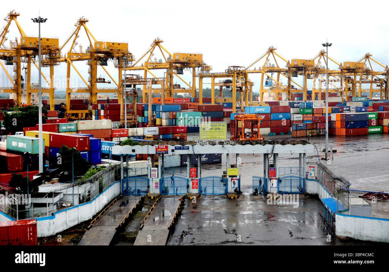 Chittagong, Bangladesh. July 6, 2025, Chittagong, New Mooring Container Terminal, Bangladesh ...