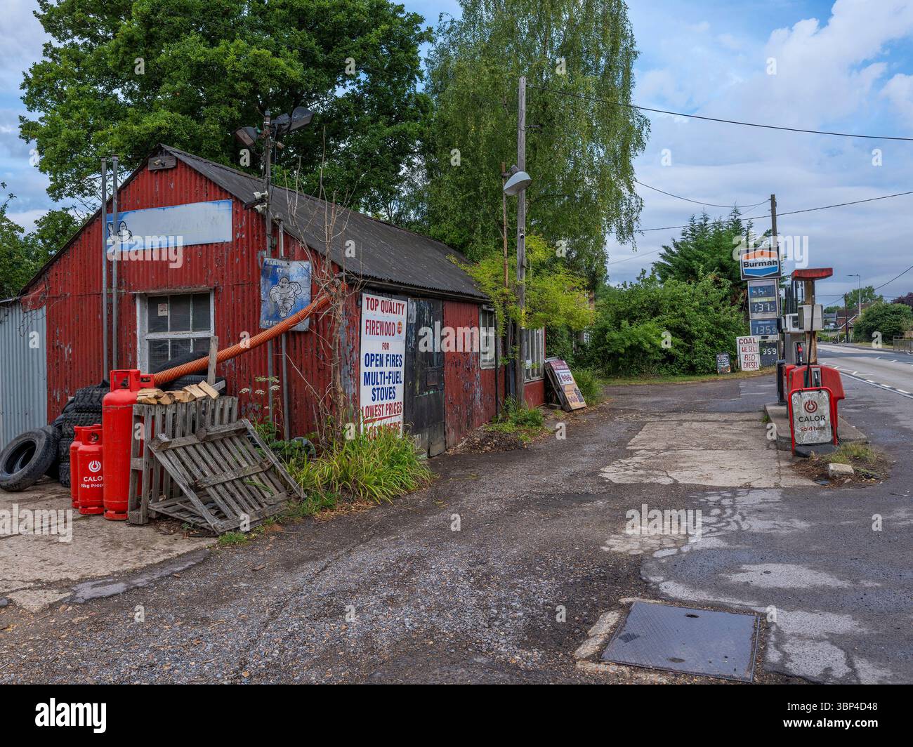 Old Petrol Station, A36, West Wellow, Hampshire, England, United ...
