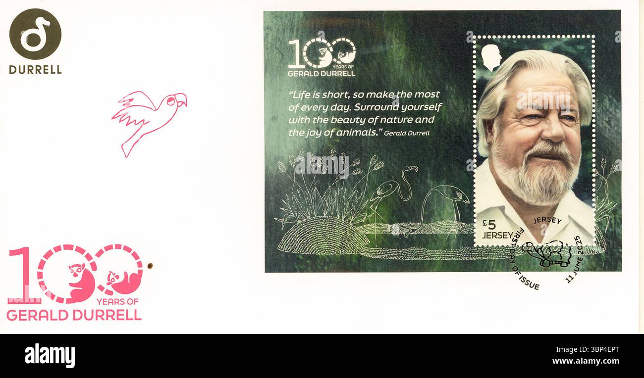 100 Years of Gerald Durrell: Conservation stamps issued Jersey Post to ...